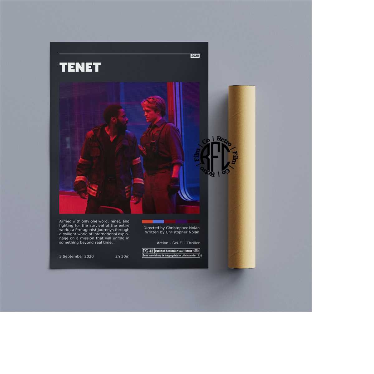 Tenet Retro Vintage Poster | Minimalist Movie Poster | Retro | Inspire ...