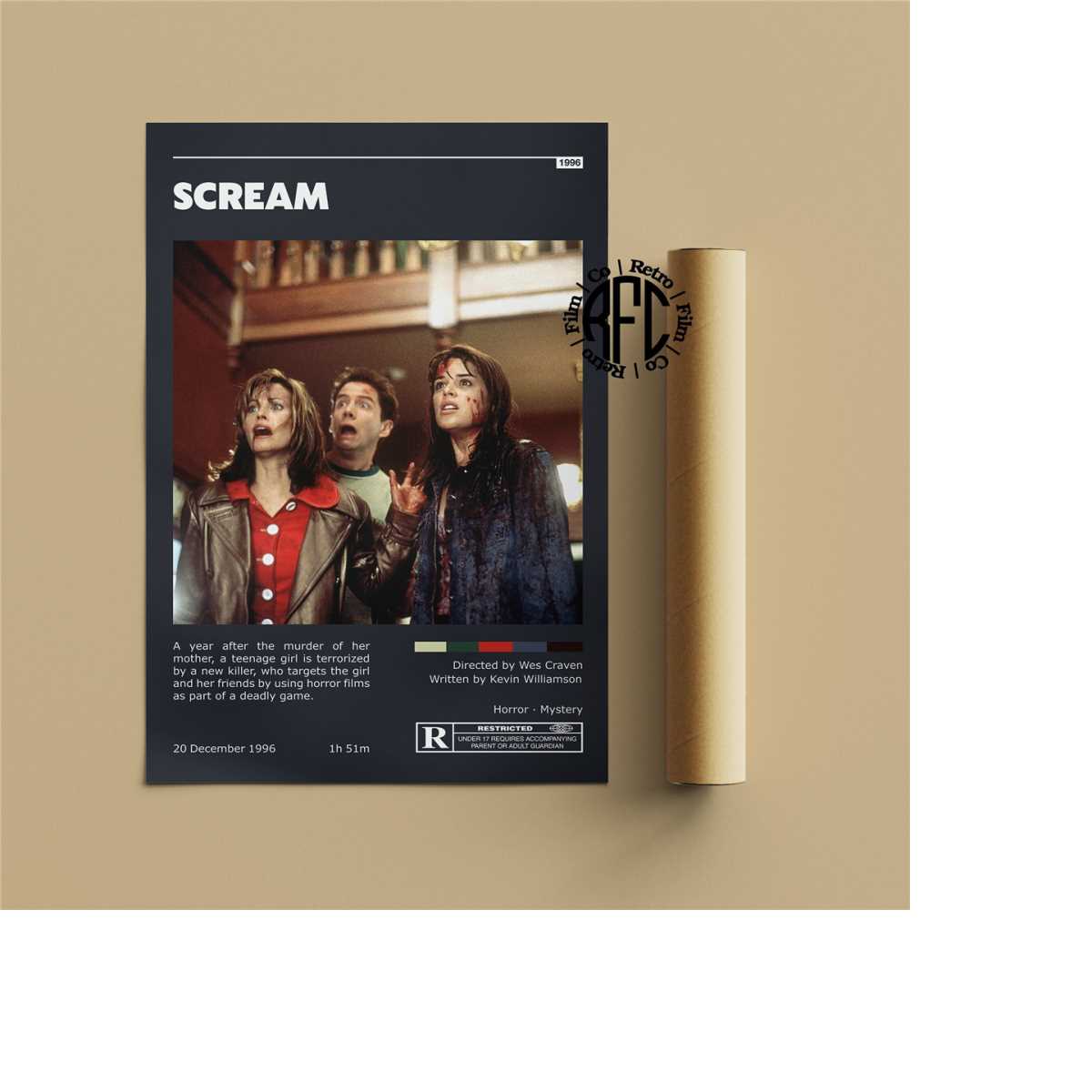 Scream Retro Vintage Poster | Minimalist Movie Poster | Retr | Inspire ...