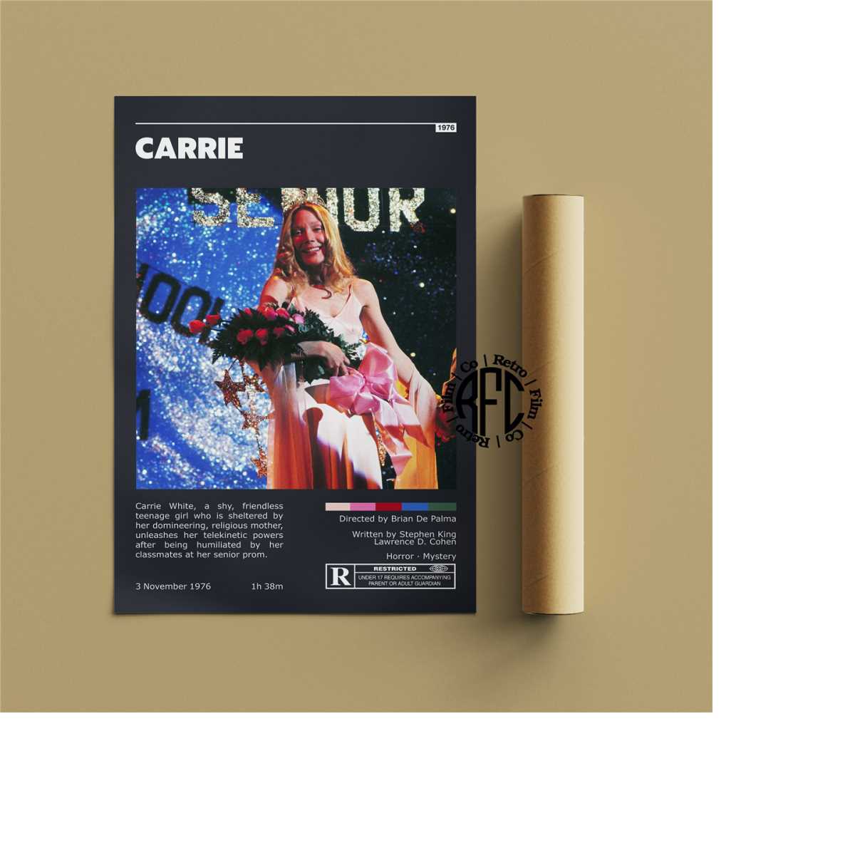 Carrie Retro Vintage Poster | Minimalist Movie Poster | Retr | Inspire ...