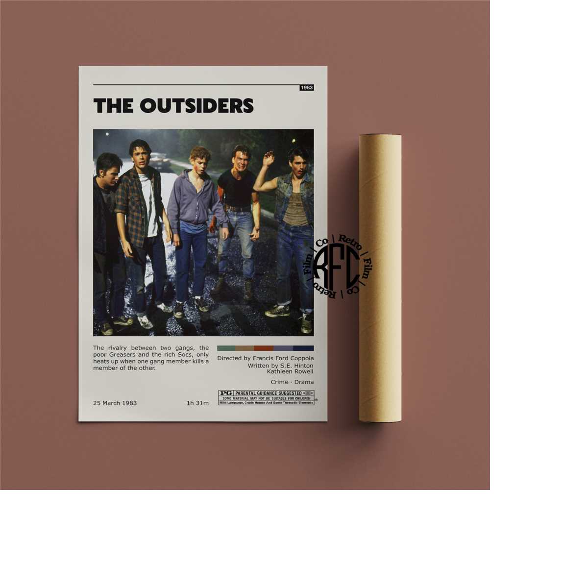 The Outsiders Retro Vintage Poster | Minimalist Movie Poster | Inspire ...