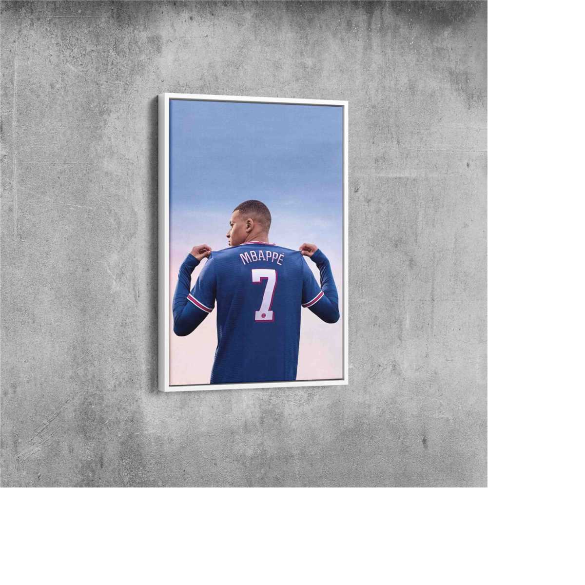 Mbappe Canvas, Kylian Mbappe Wall Decor, World Cup Qatar, Wa - Inspire ...