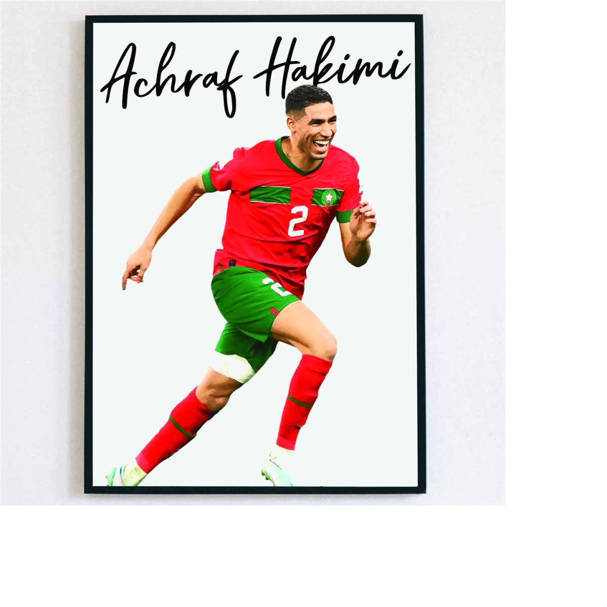 Hakimi Poster Instant Download Achraf Hakimi Wall art Decor | Inspire ...