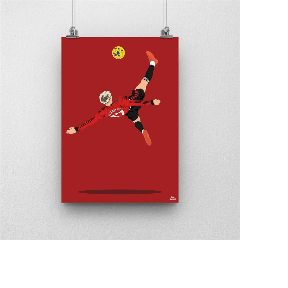 Alejandro Garnacho Overhead Kick Goal Poster - Man Utd Footb - Inspire ...