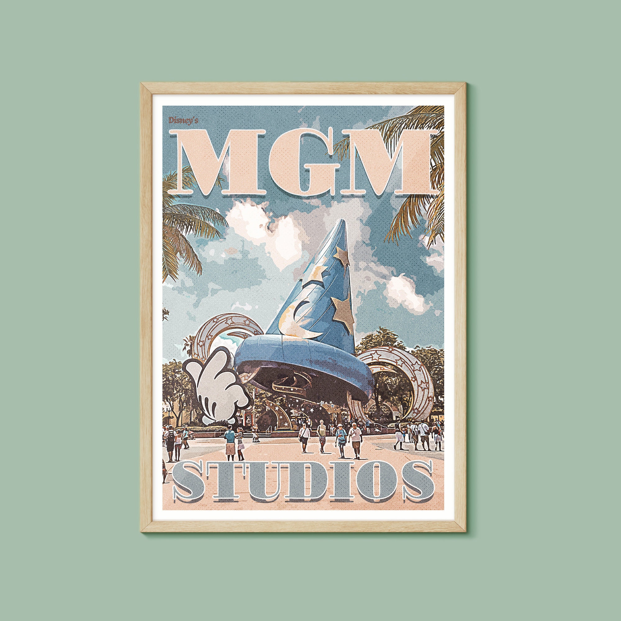 MGM Studios Retro Poster, Disney Print, Walt Disney World Po - Inspire ...