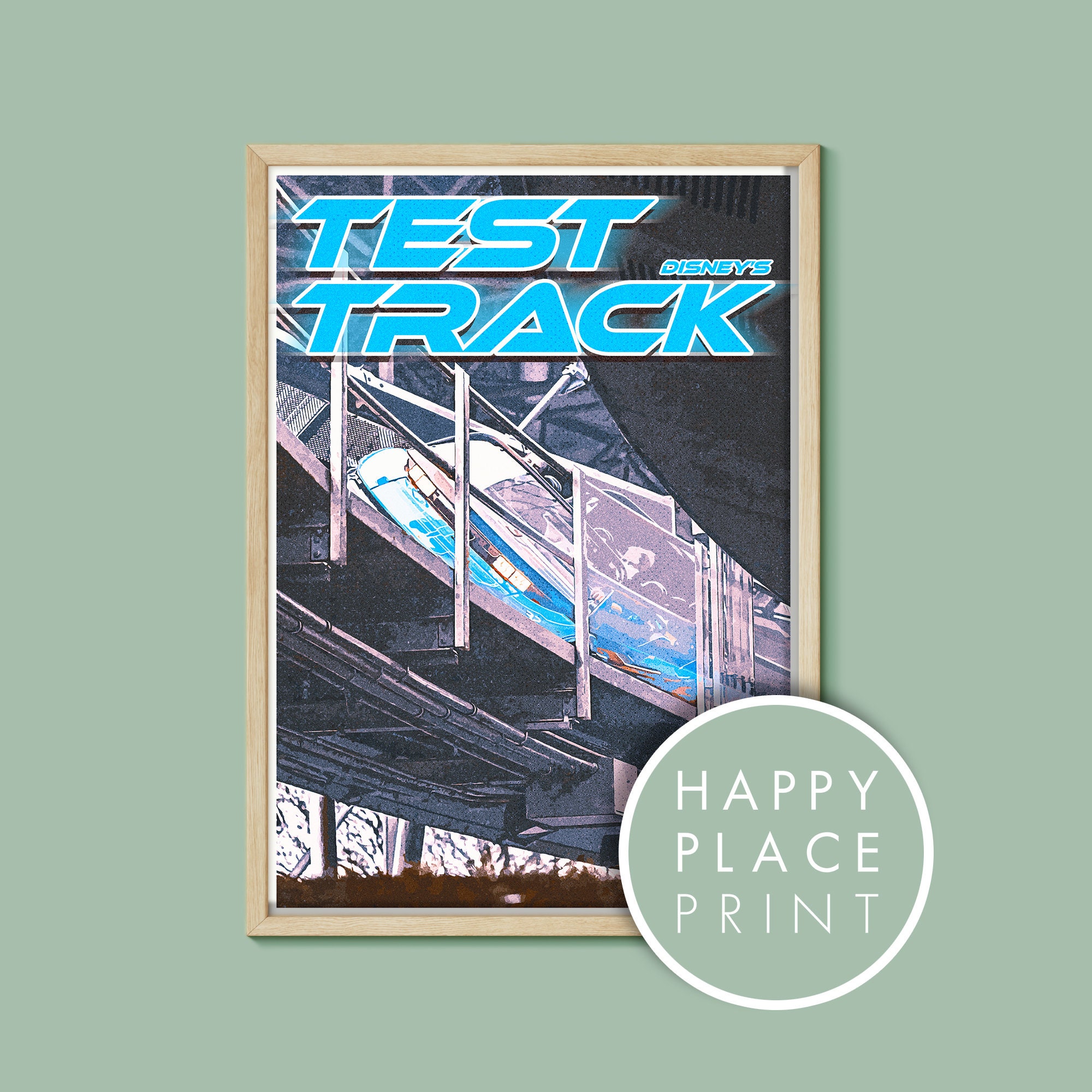 Test Track the Ride Poster, Disney Print, Walt Disney World | Inspire ...
