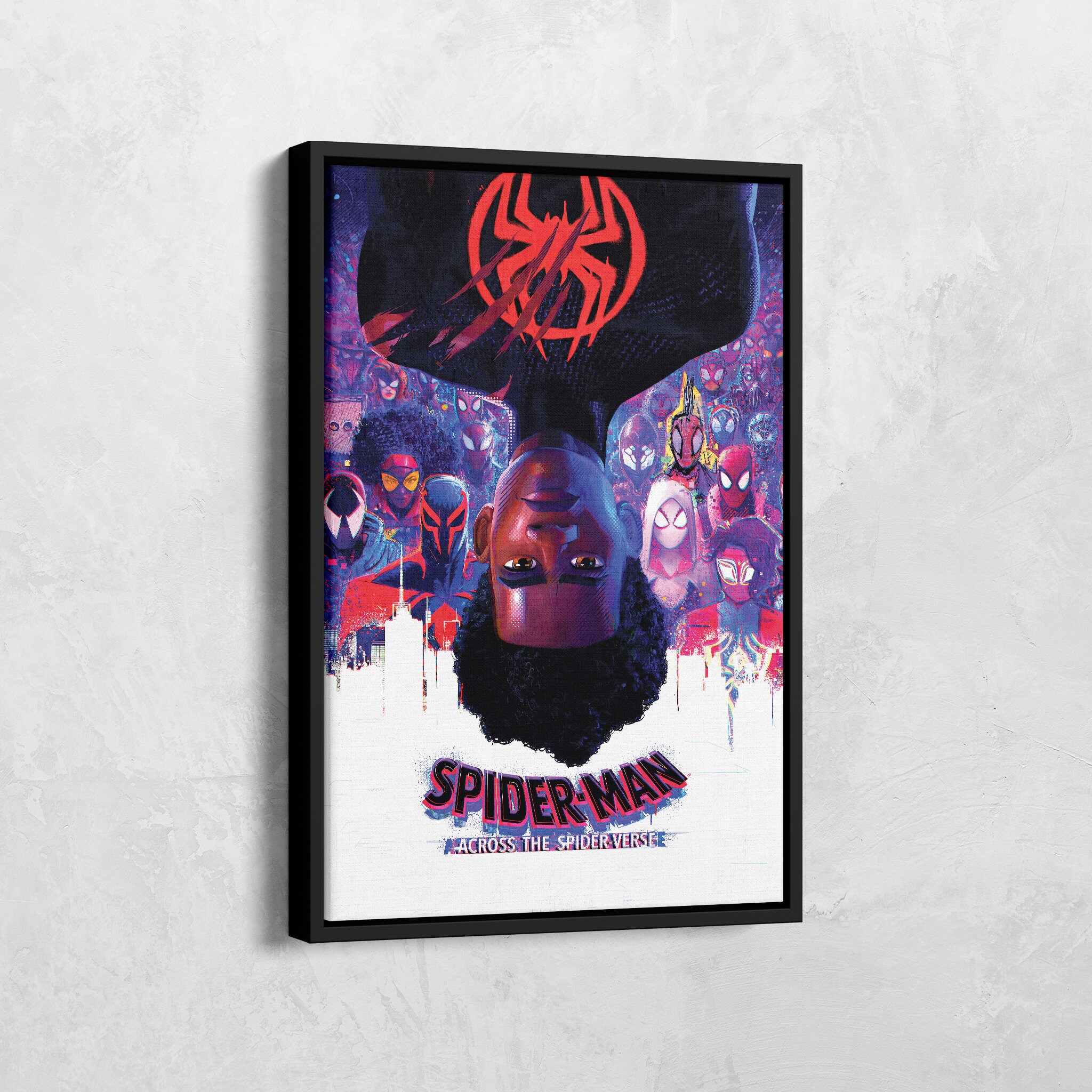 Spider Verse Print, Spider Man Movie Canvas, Spider Man Acro | Inspire ...