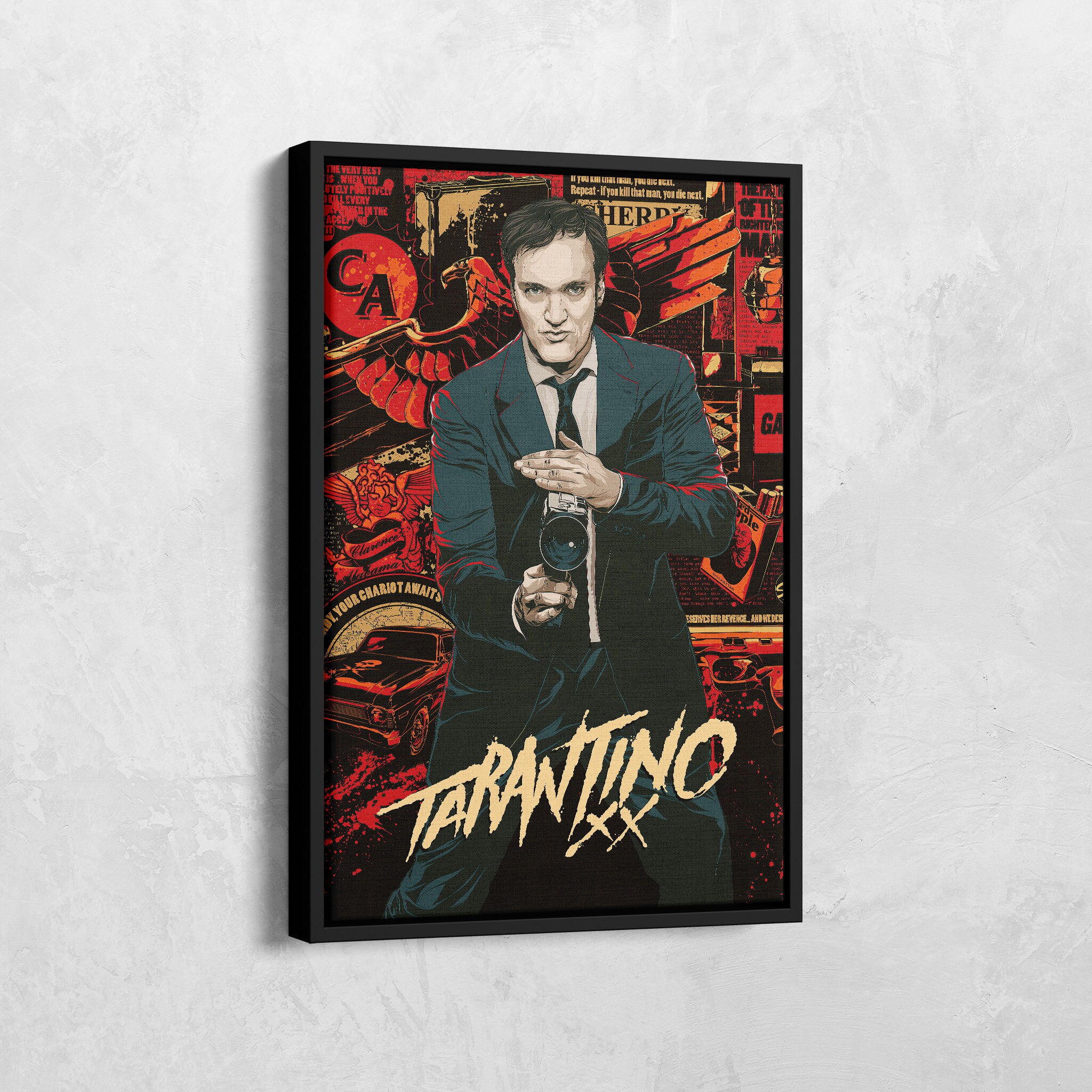 Tarantino Lovers Gifts, Best Movies Art, Tarantino Poster, A | Inspire ...