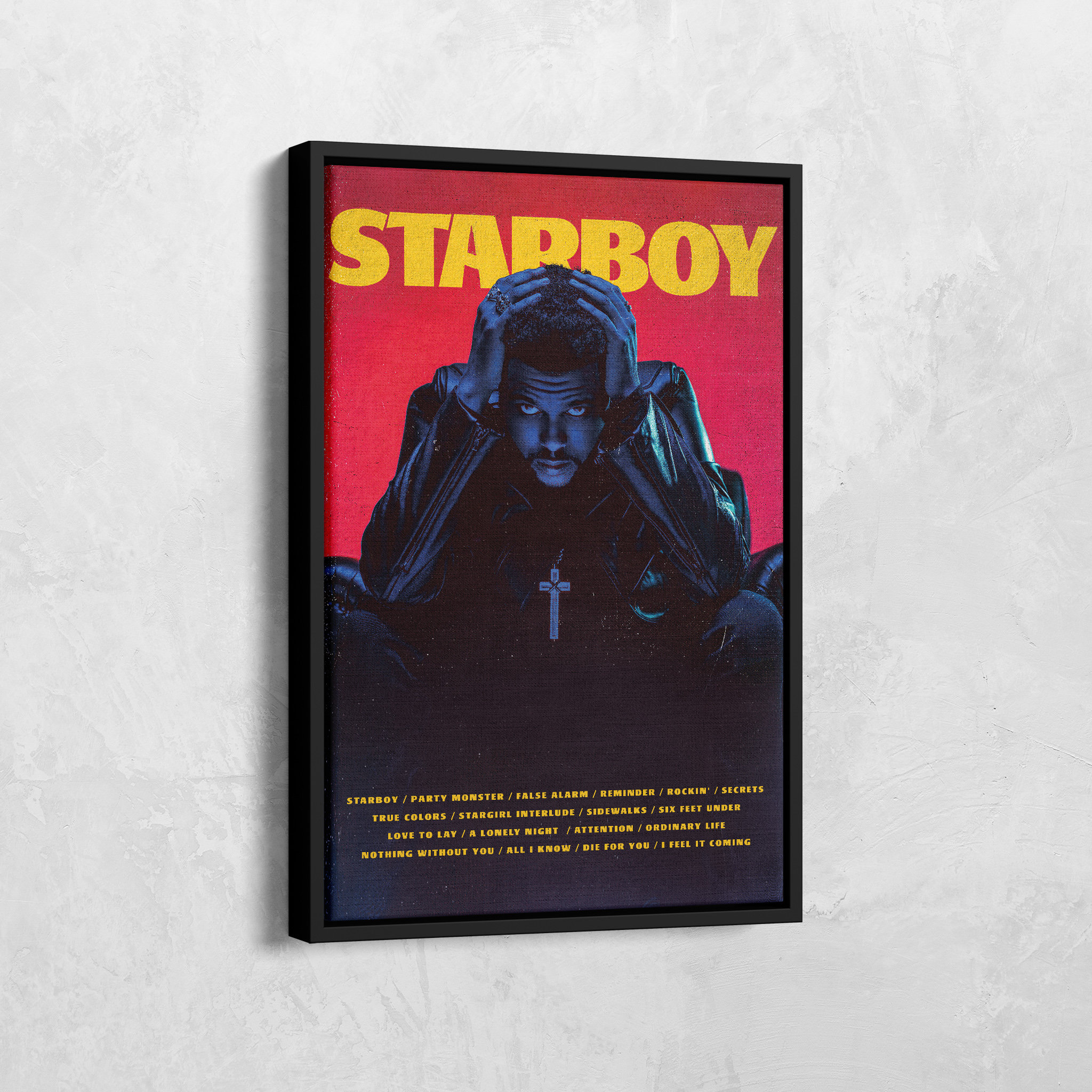 The Weeknd Canvas, The Weeknd Starboy Poster, Album Cover Po | Inspire ...