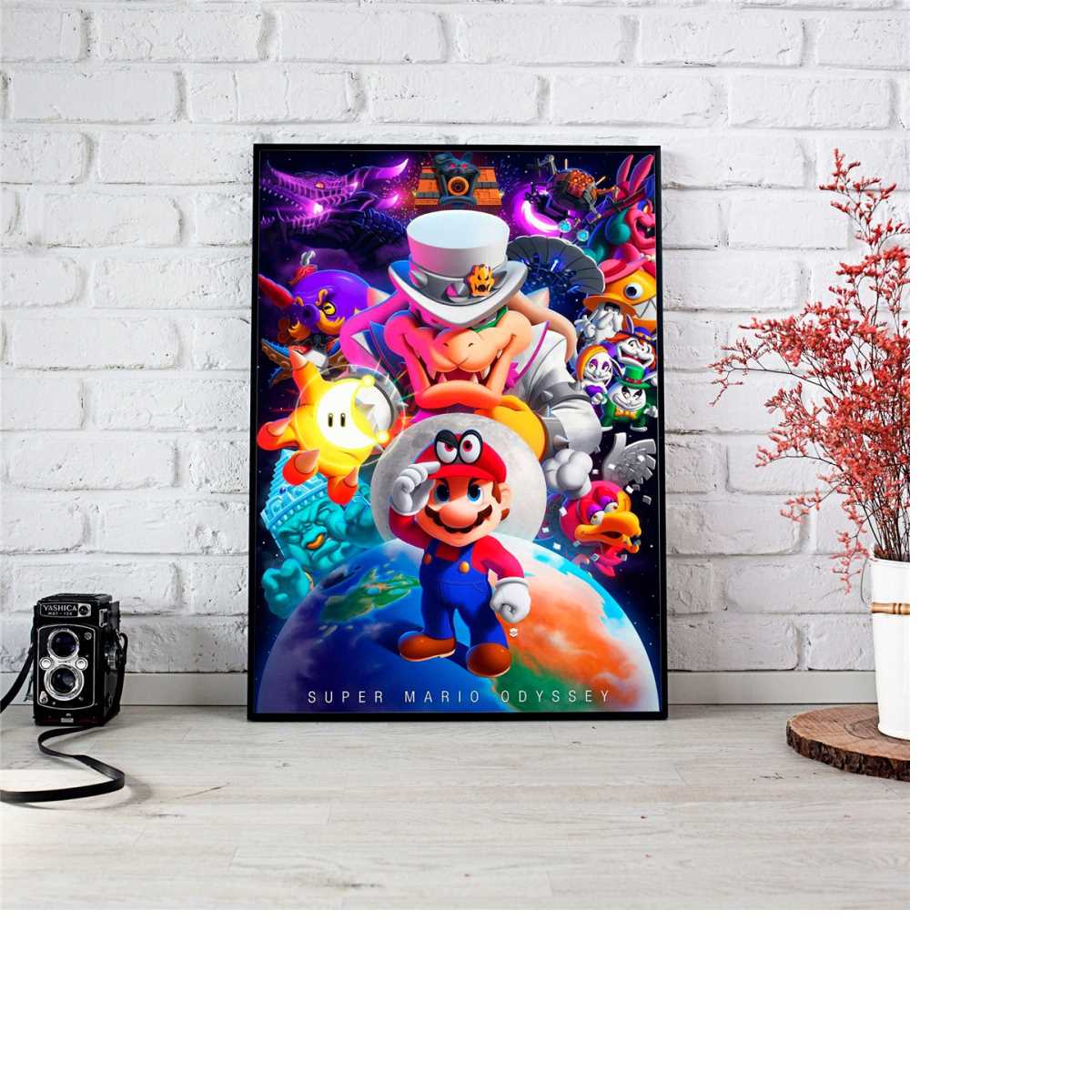 mario bros poster- super mario bros poster - mario bros retr | Inspire ...