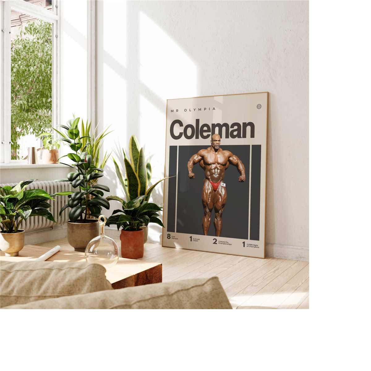 Ronnie Coleman Inspired Poster, Mr Olympia Art Print, Bodybu - Inspire ...