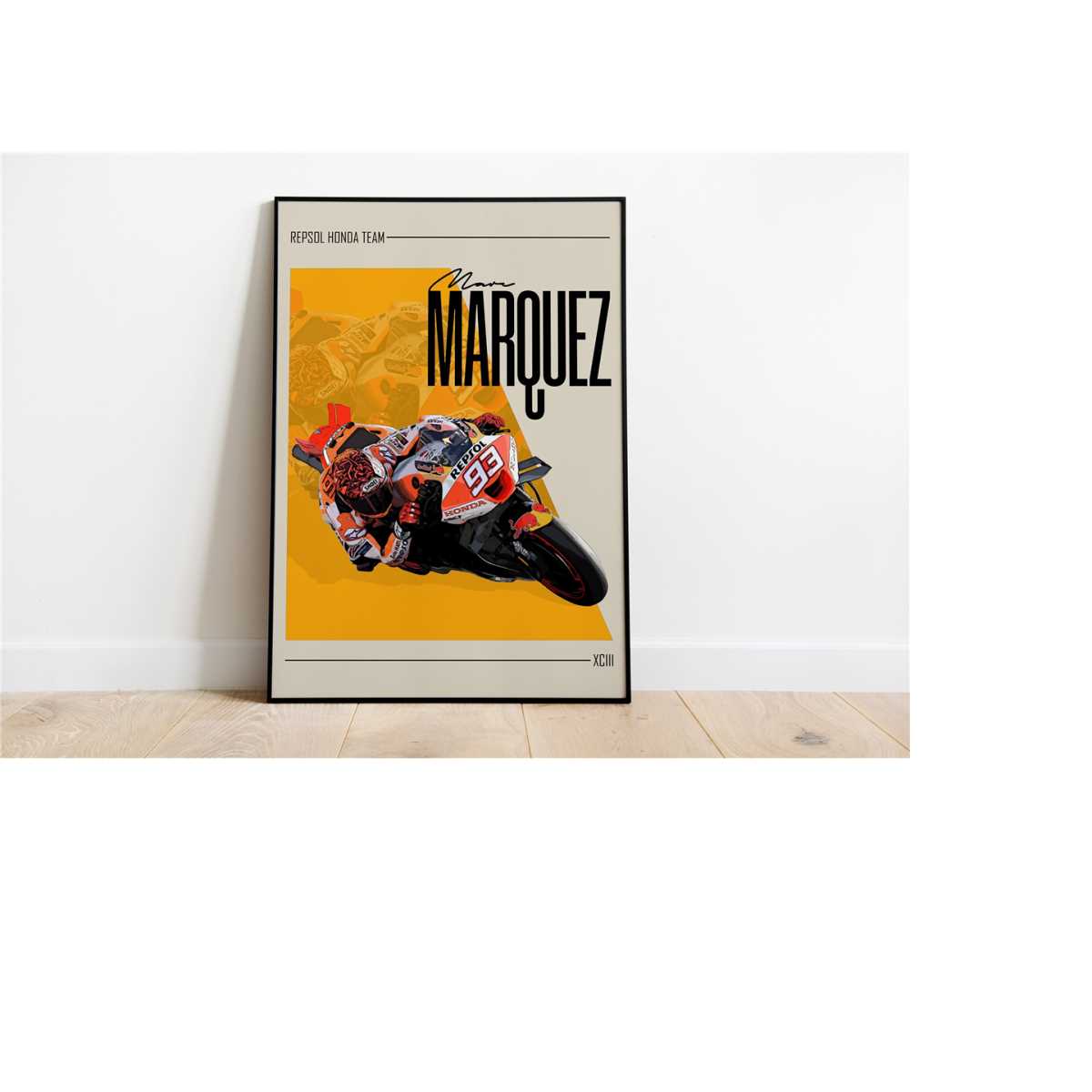 Digital Poster of Marc Marquez Poster for Sports Fan Wall Ar | Inspire ...