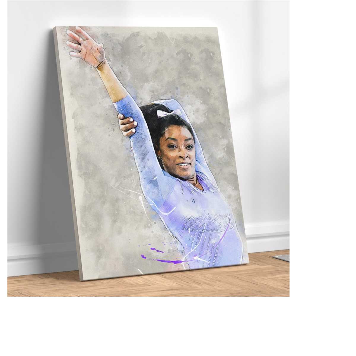 Simone Biles Poster Olympics, Gymnast, Gold Medalist Hand Dr | Inspire ...