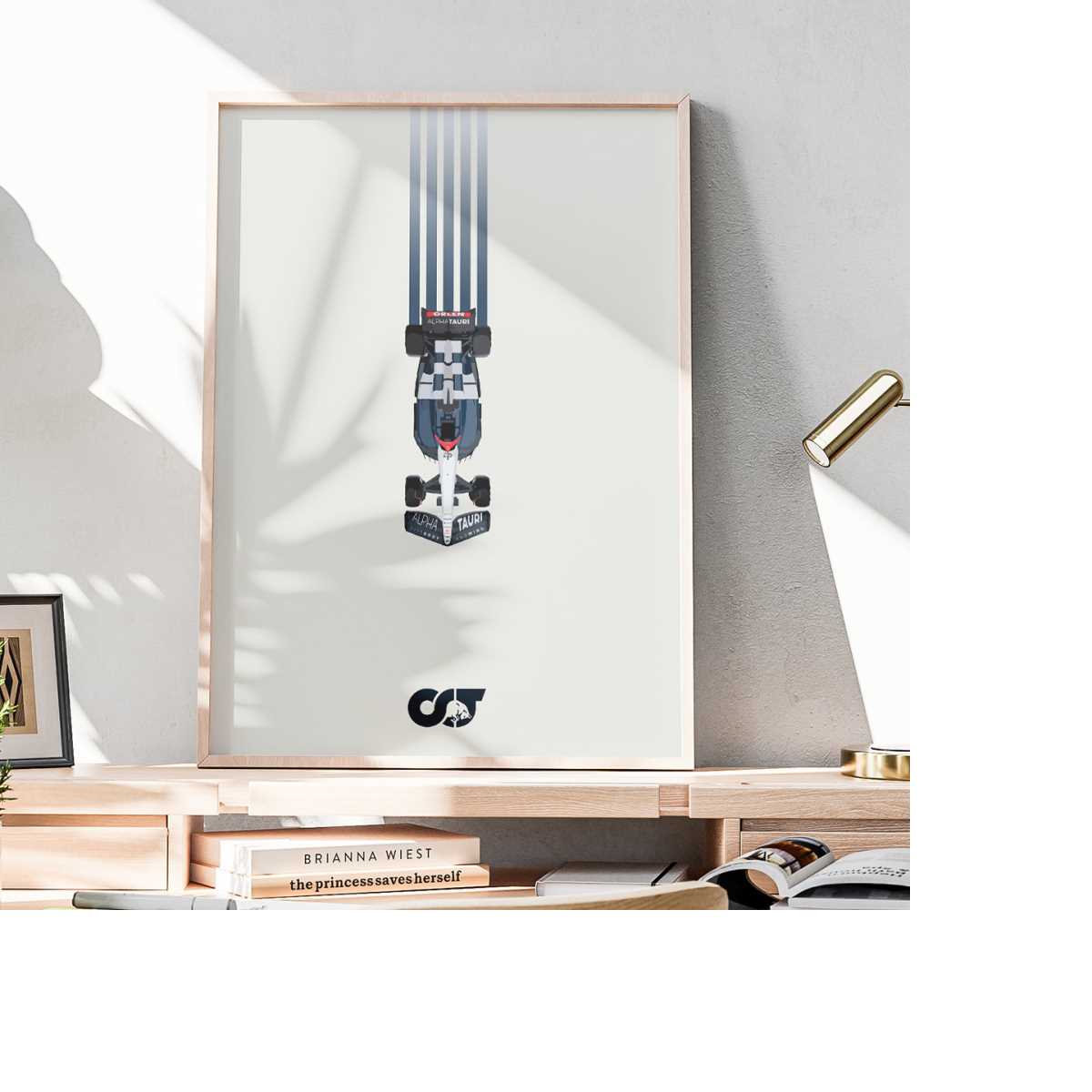 Minimalist Alpha Tauri F1 Poster, Formula 1 Gift, F1 Wall Ar | Inspire ...