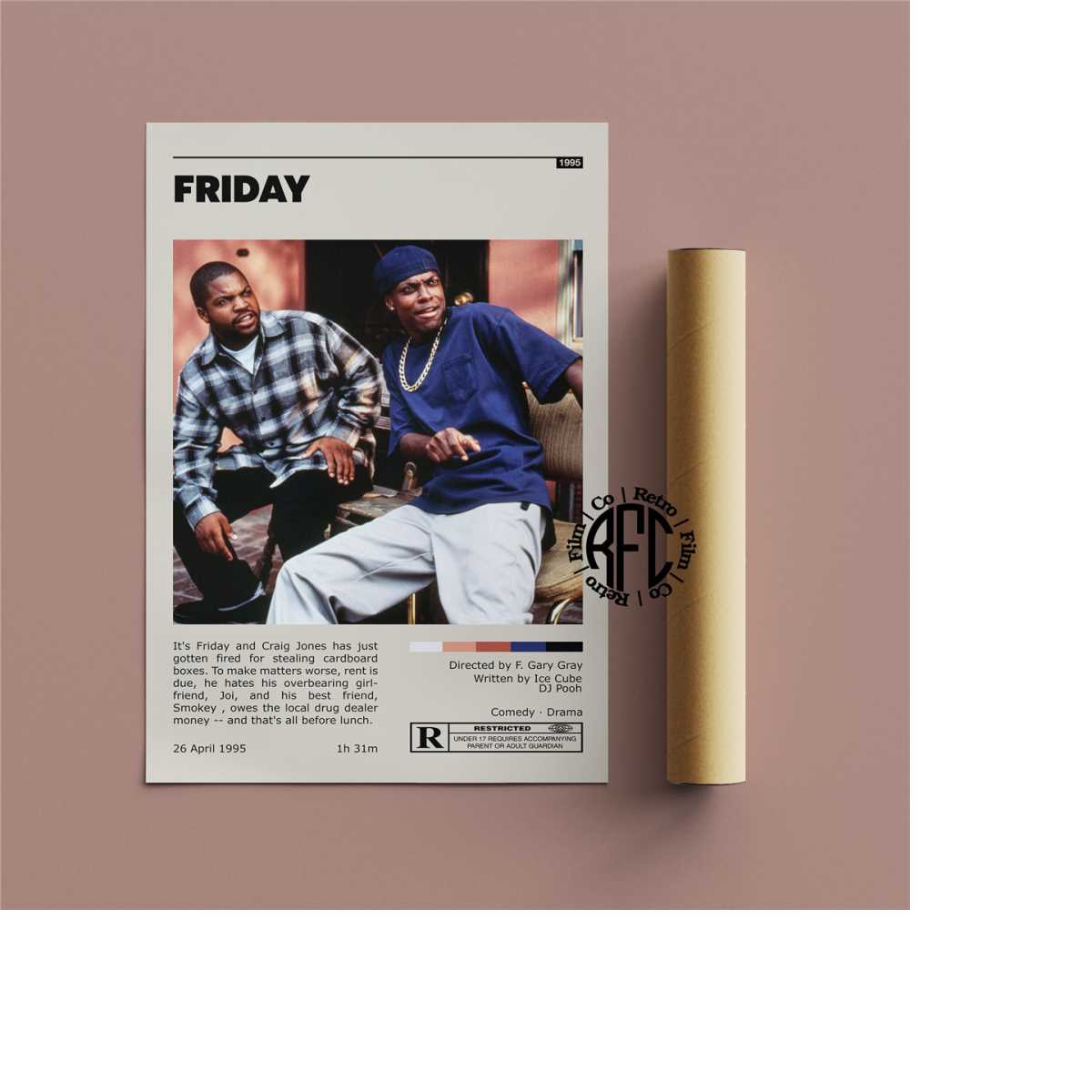 Friday Movie Retro Vintage Poster | Minimalist Movie Poster | Inspire ...