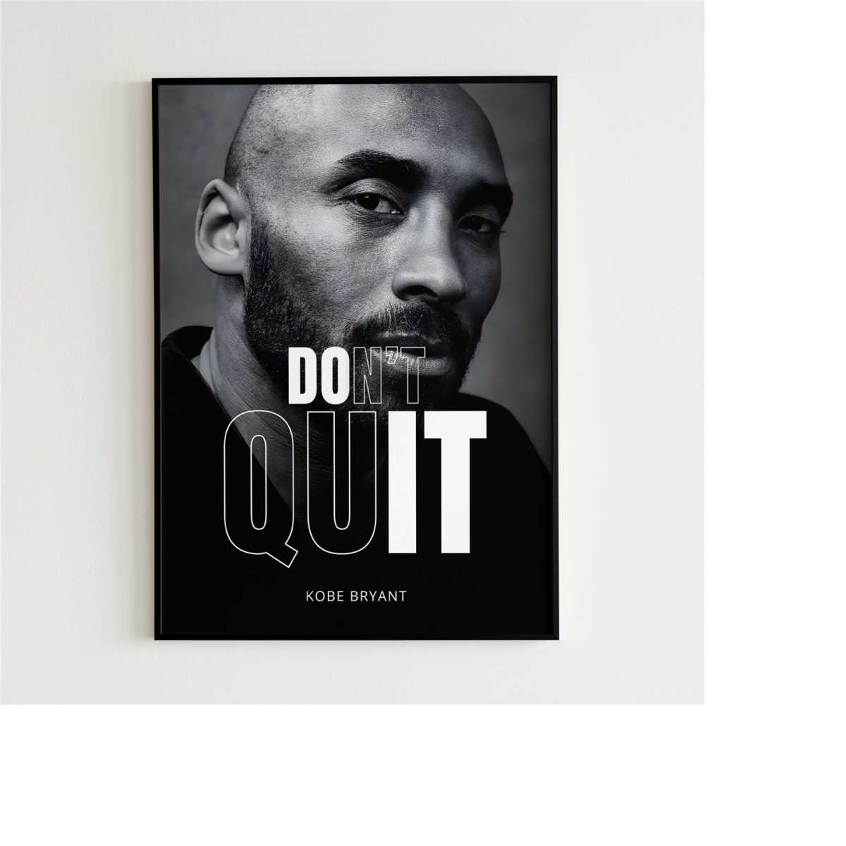 Kobe Bryant Poster, Inspirational Quote, Do it, Basketball W | Inspire ...