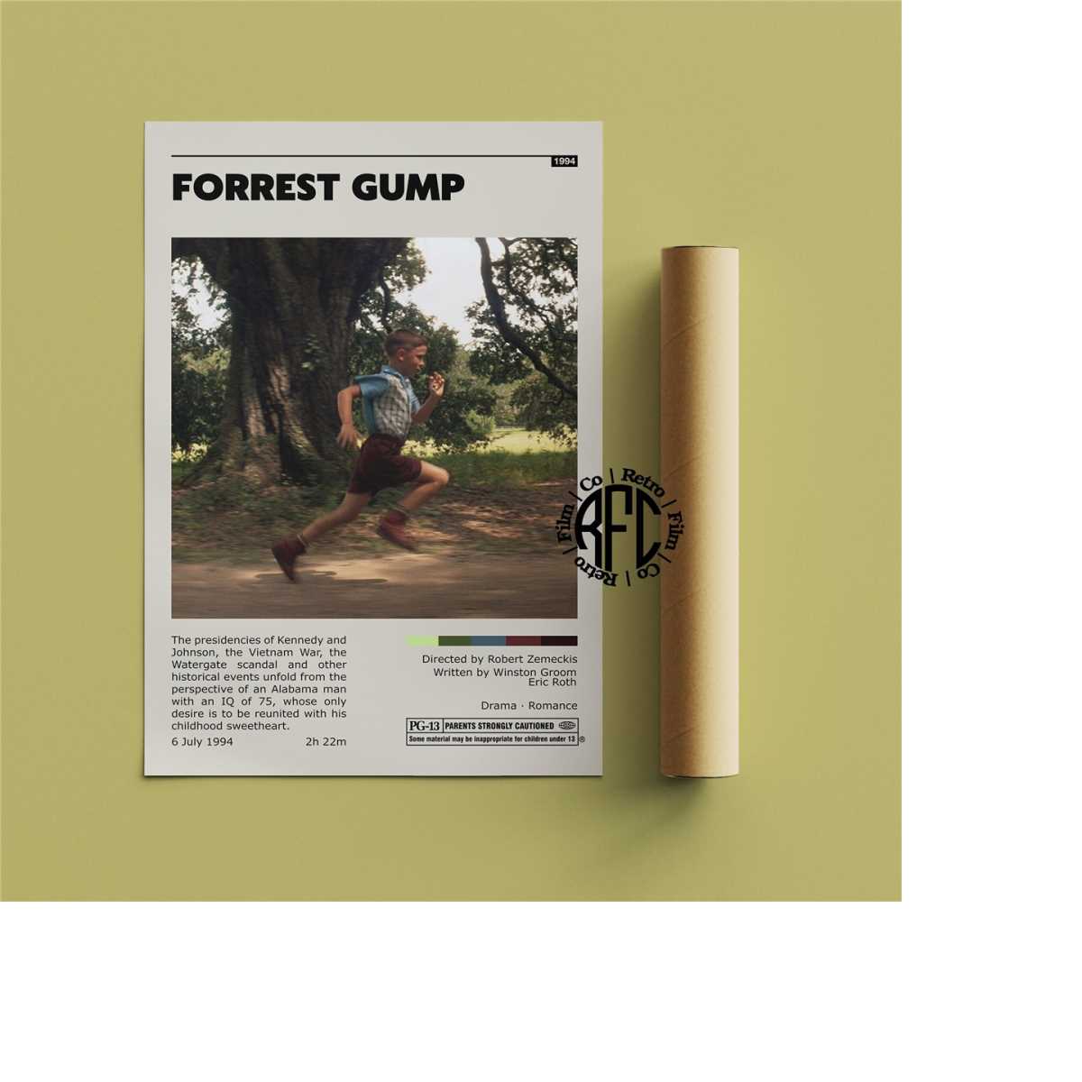 Forrest Gump Retro Vintage Poster | Minimalist Movie Poster | Inspire ...