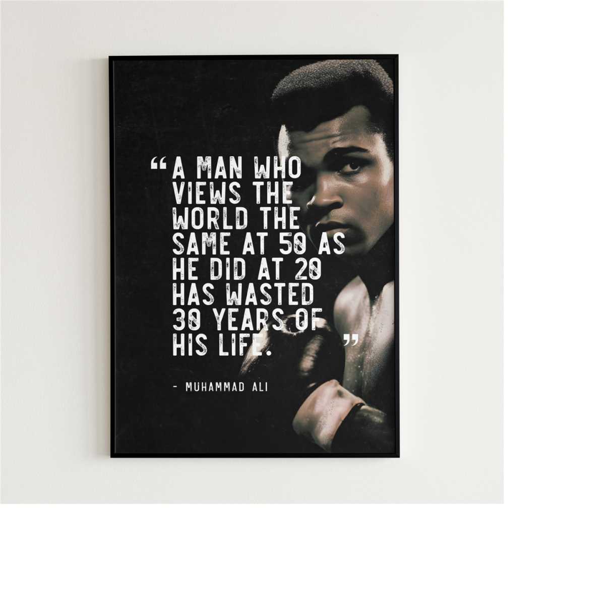 Muhammad Ali Poster Man Cave Boxing Gift For Him Muhammad Al | Inspire ...