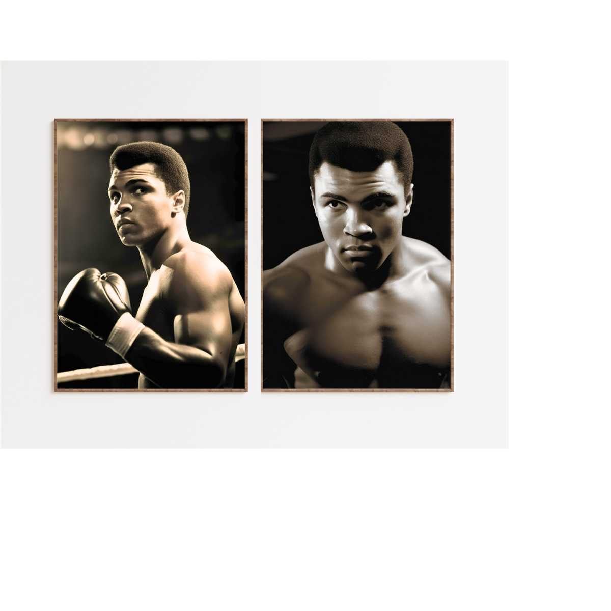 Muhammad Ali Poster Duo | Motivational Wall Decor | Printabl - Inspire ...