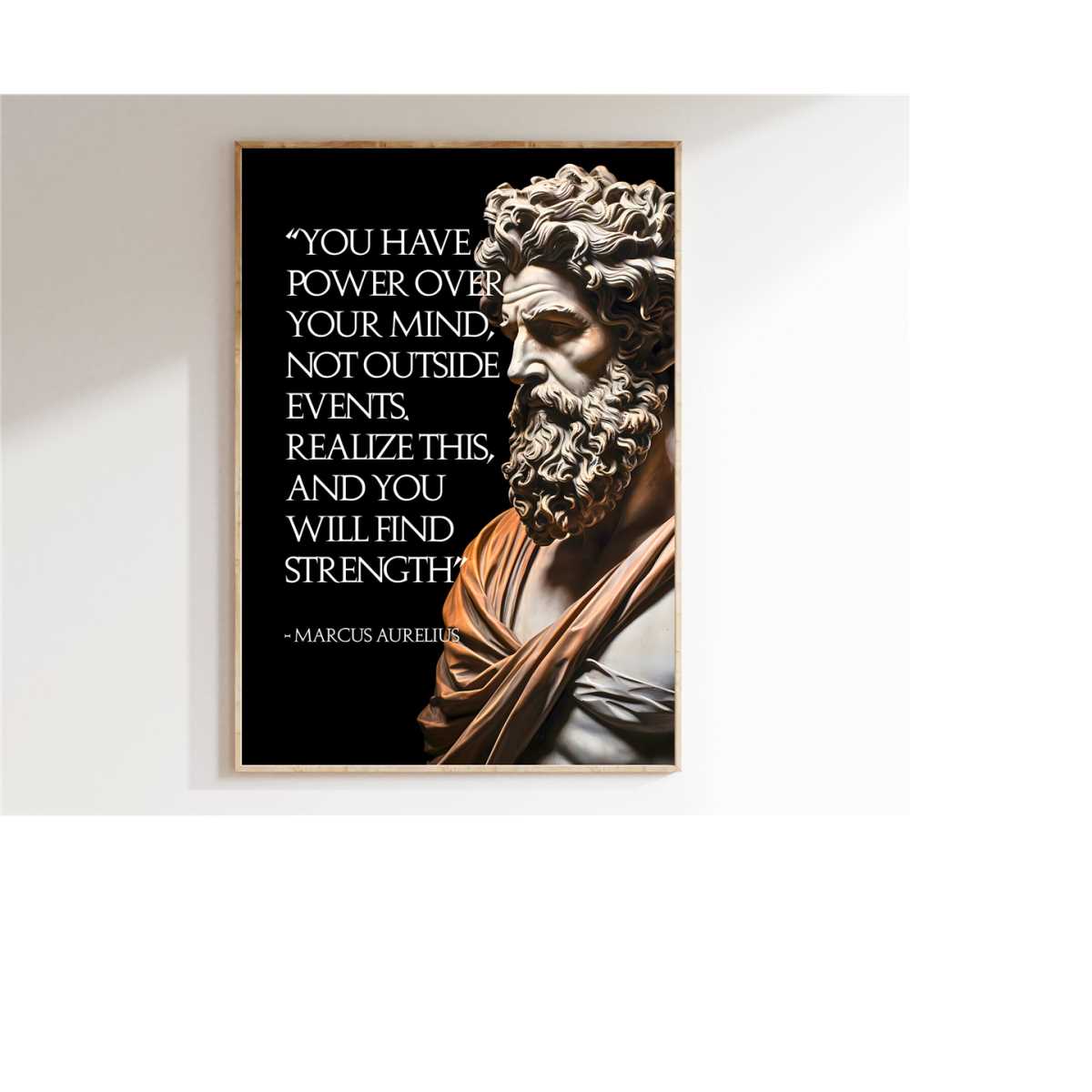 Stoicism Wall Art | Marcus Aurelius Poster | Printable Wall - Inspire ...