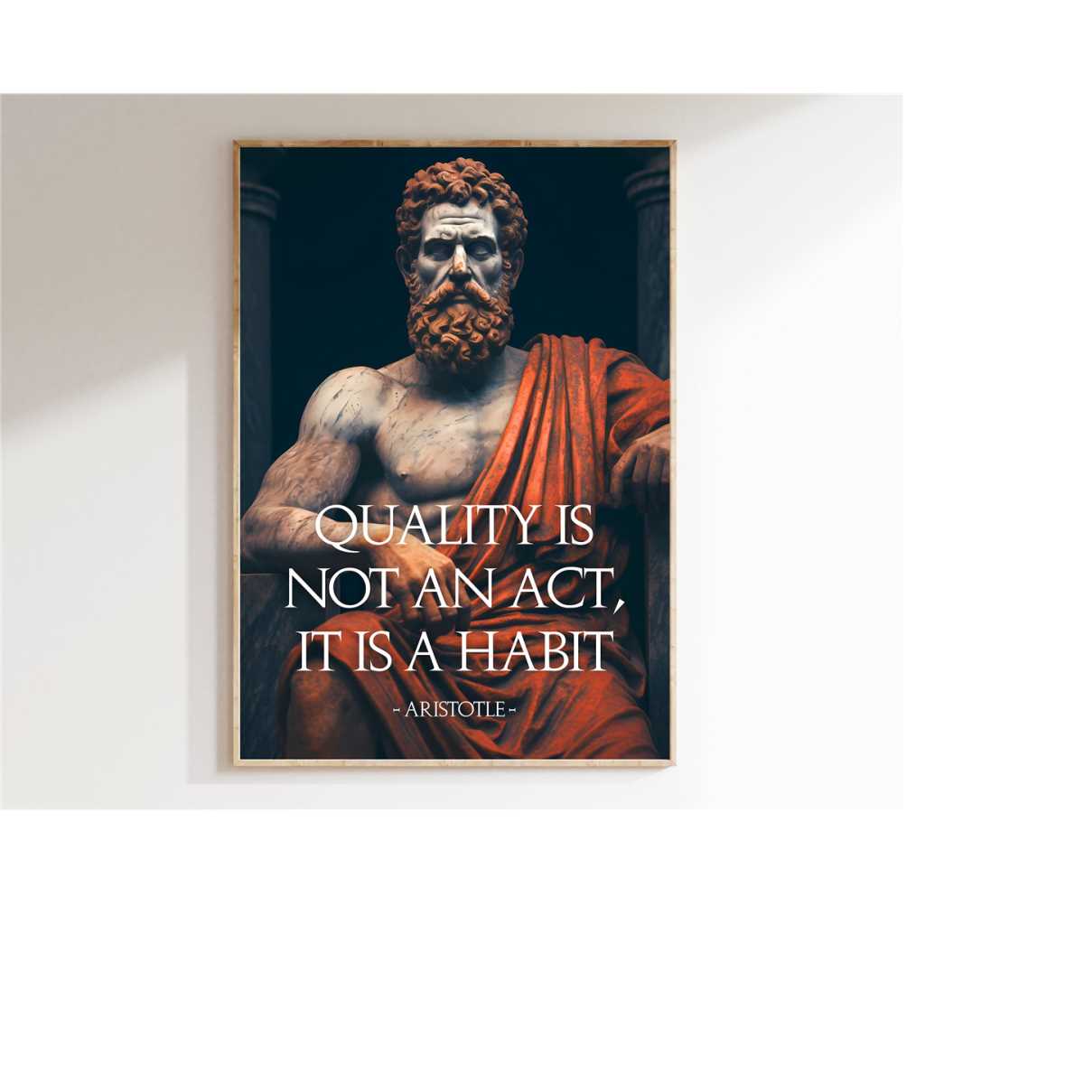 Stoicism Wall Art | Aristotle Poster | Printable Wall Art | - Inspire ...