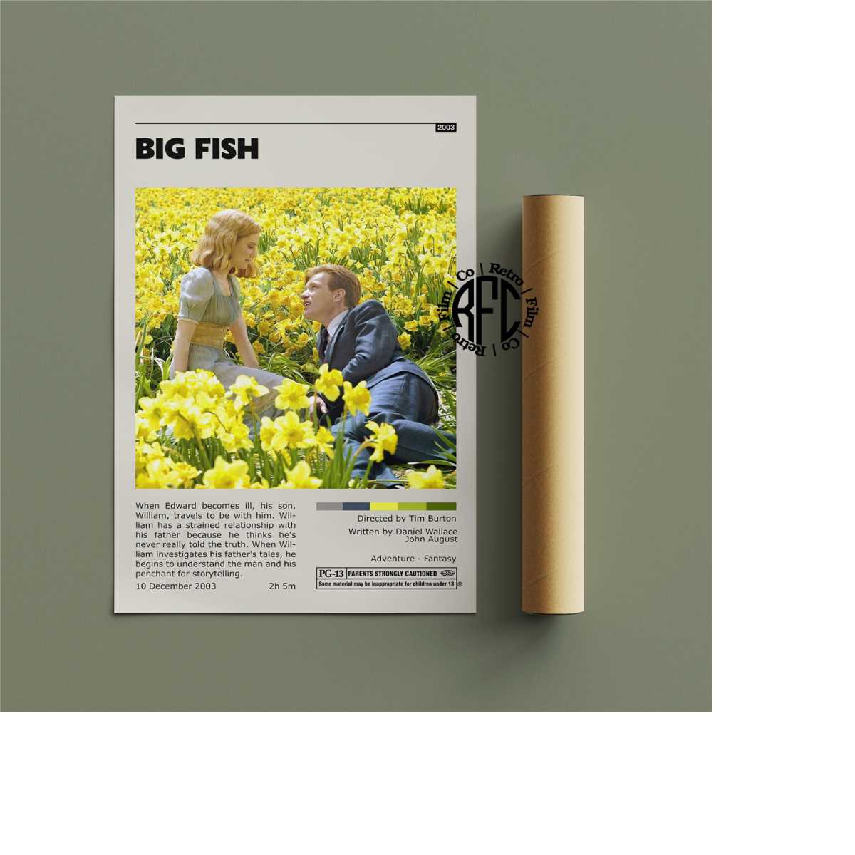 Big Fish Retro Vintage Poster | Minimalist Movie Poster | Re - Inspire ...