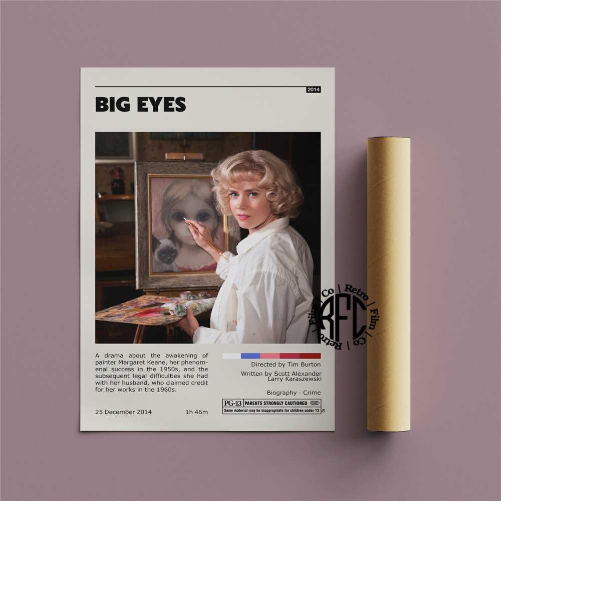 Big Eyes Retro Vintage Poster | Minimalist Movie Poster | Re - Inspire ...
