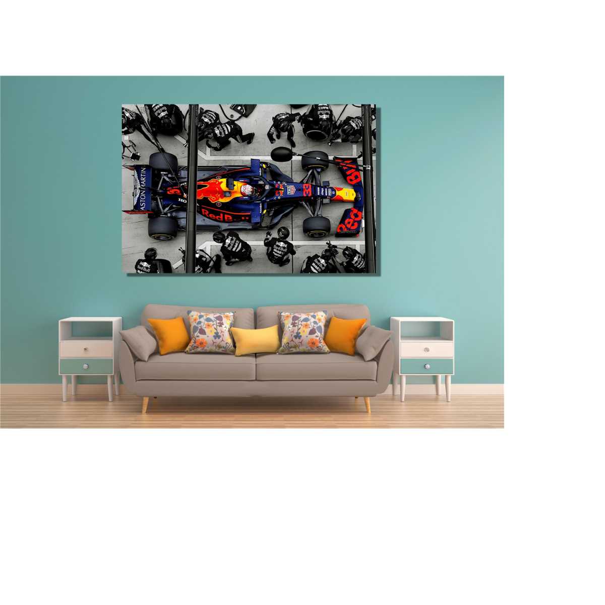 Max Verstappen Pit Stop Canvas Wall Art ,Max Verstappen Post - Inspire ...