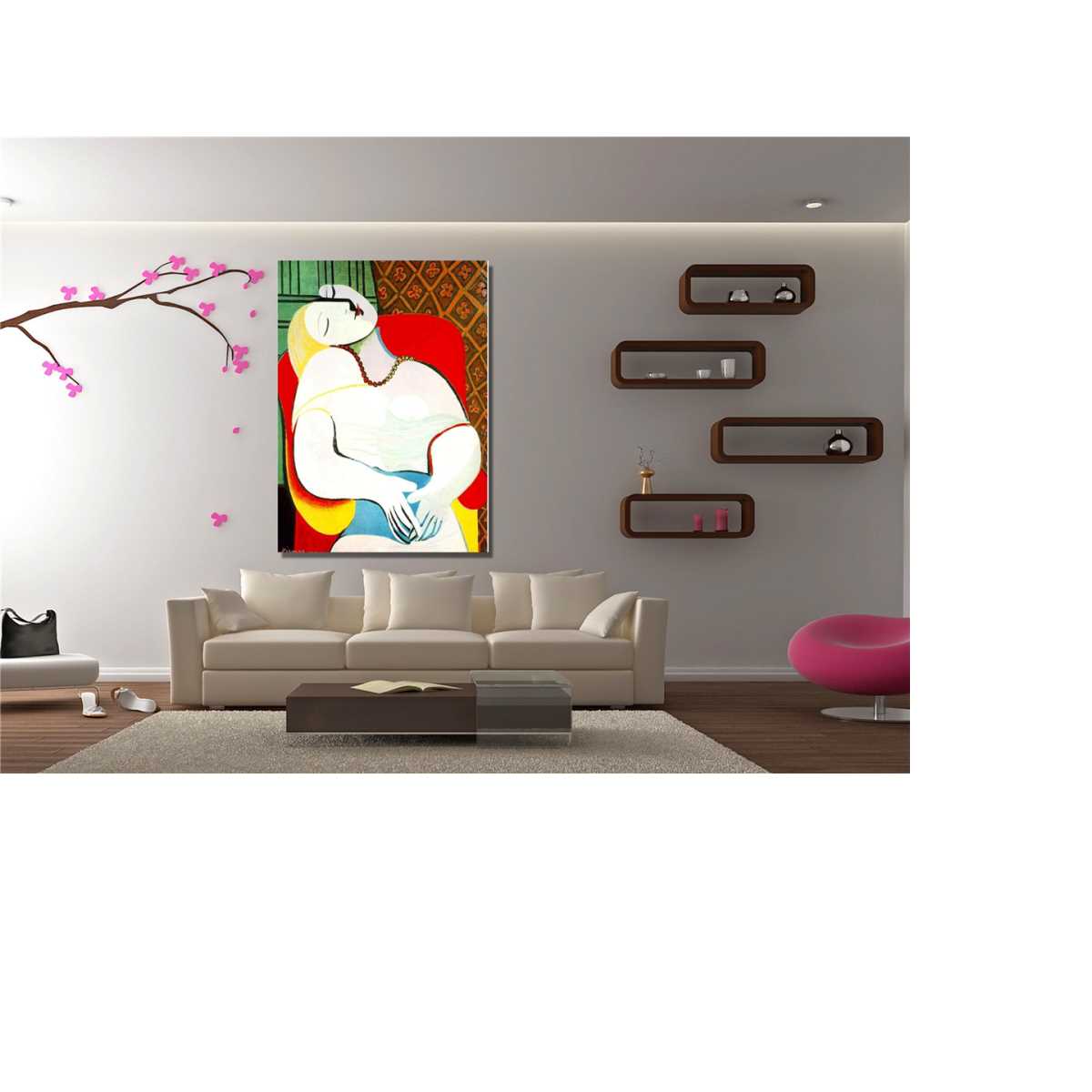 Picasso Le Reve Canvas Wall Art,Picasso Art Print,Picasso Ar | Inspire ...