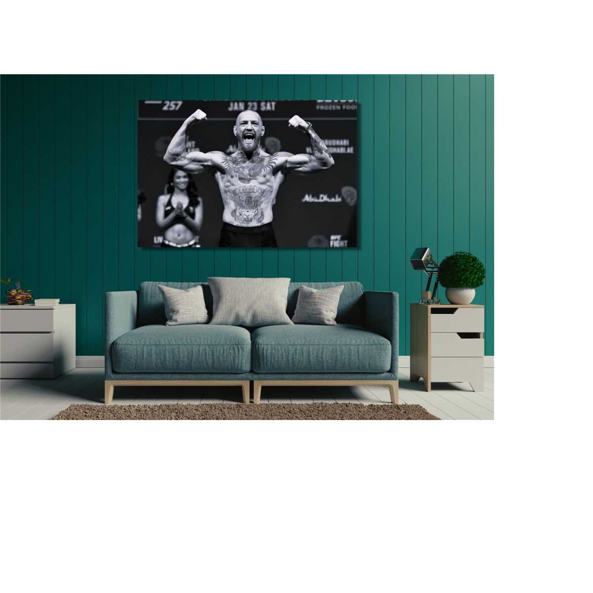 Conor McGregor Poster,Conor McGregor Canvas Wall Art,Motivat - Inspire ...