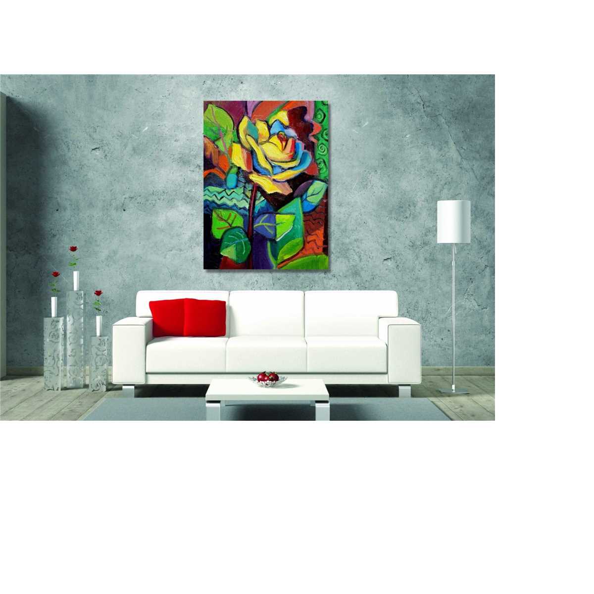 The Rose by Pablo Picasso Canvas Wall Art,Picasso Art Print, | Inspire ...
