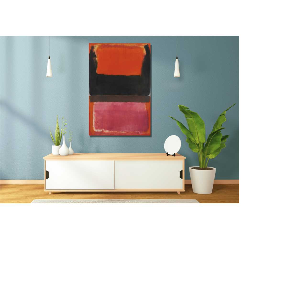 Mark Rothko Orange on Red Place Canvas Wall Art,Rothko Wall | Inspire ...