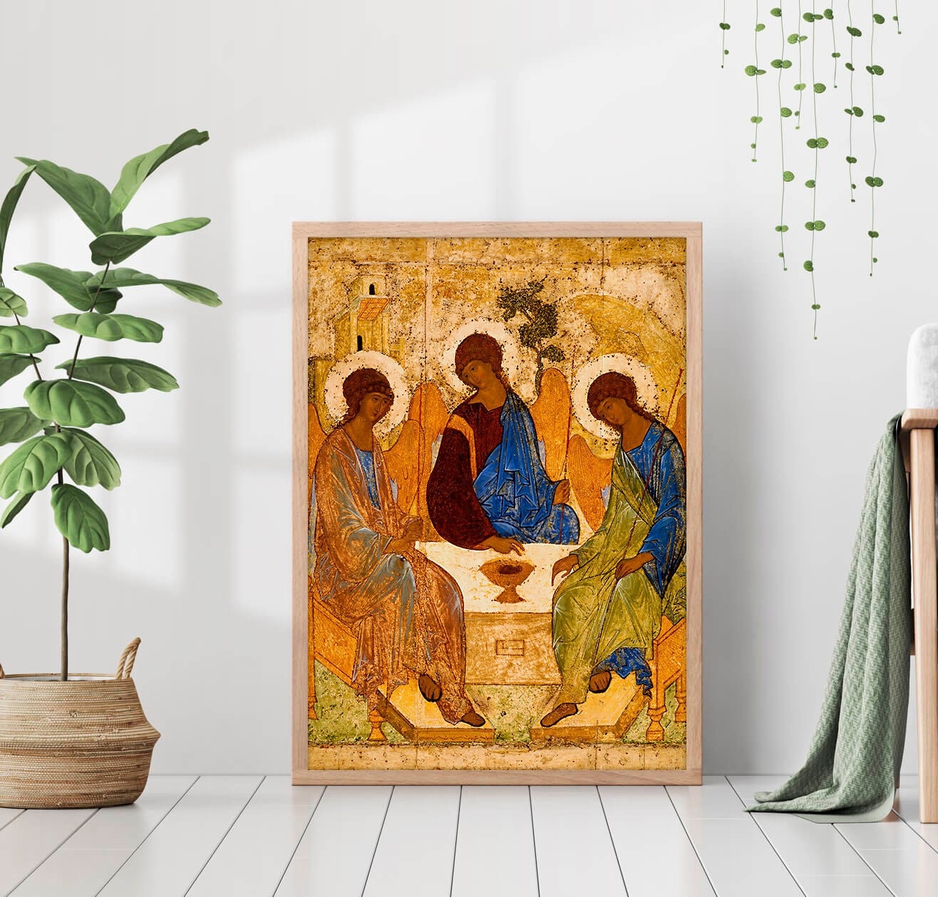 Holy Trinity Icon by Andrei Rublev Orthodox Canvas Print Pos | Inspire ...