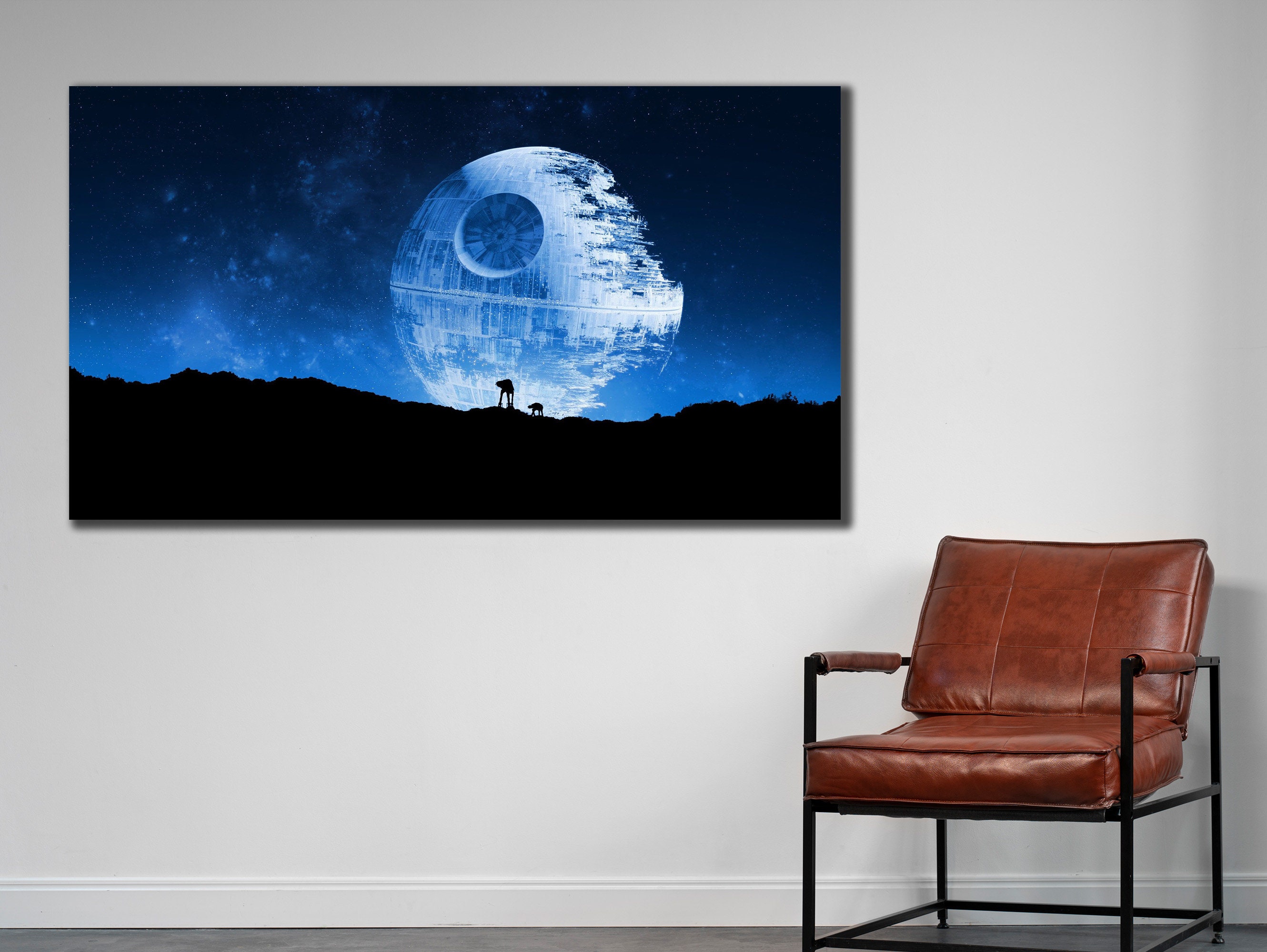 Star Wars Poster, Starwars Death Star Canvas Wall Art, Death | Inspire ...