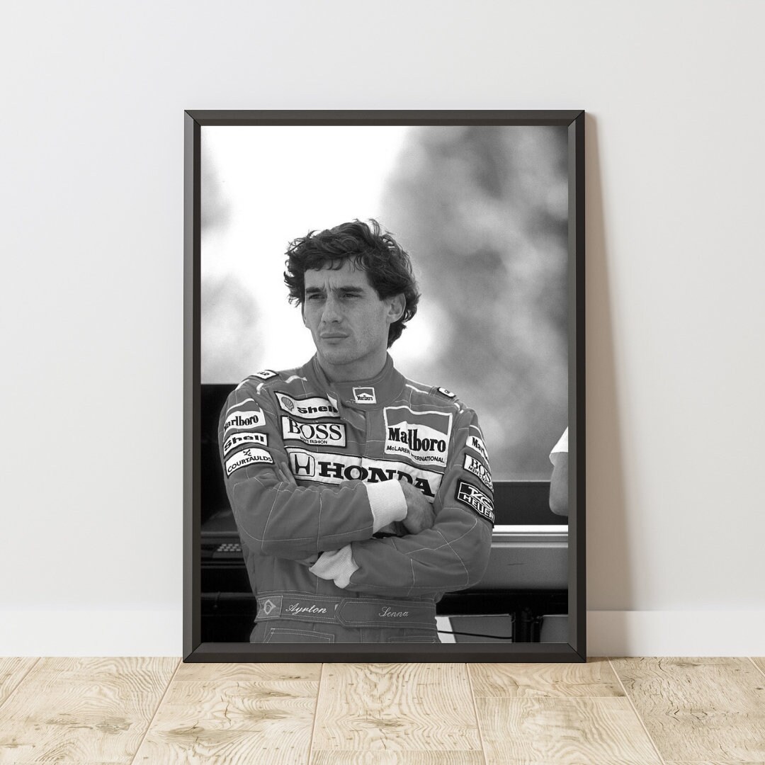 Ayrton Senna Poster, Ayrton Senna Print, Ayrton Senna Wall A | Inspire ...