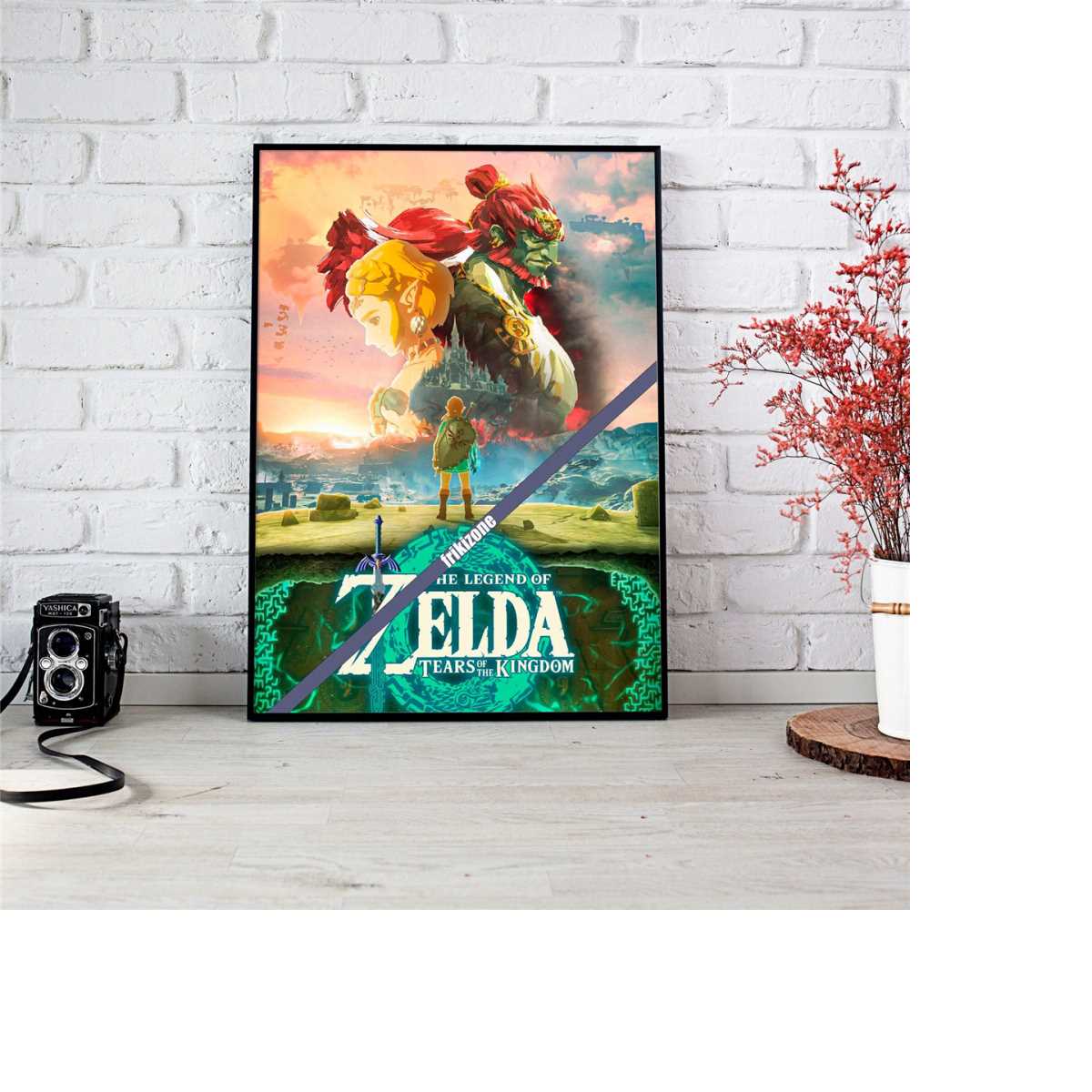 zelda retro poster-zelda poster-zelda tears of the kingdom | Inspire Uplift