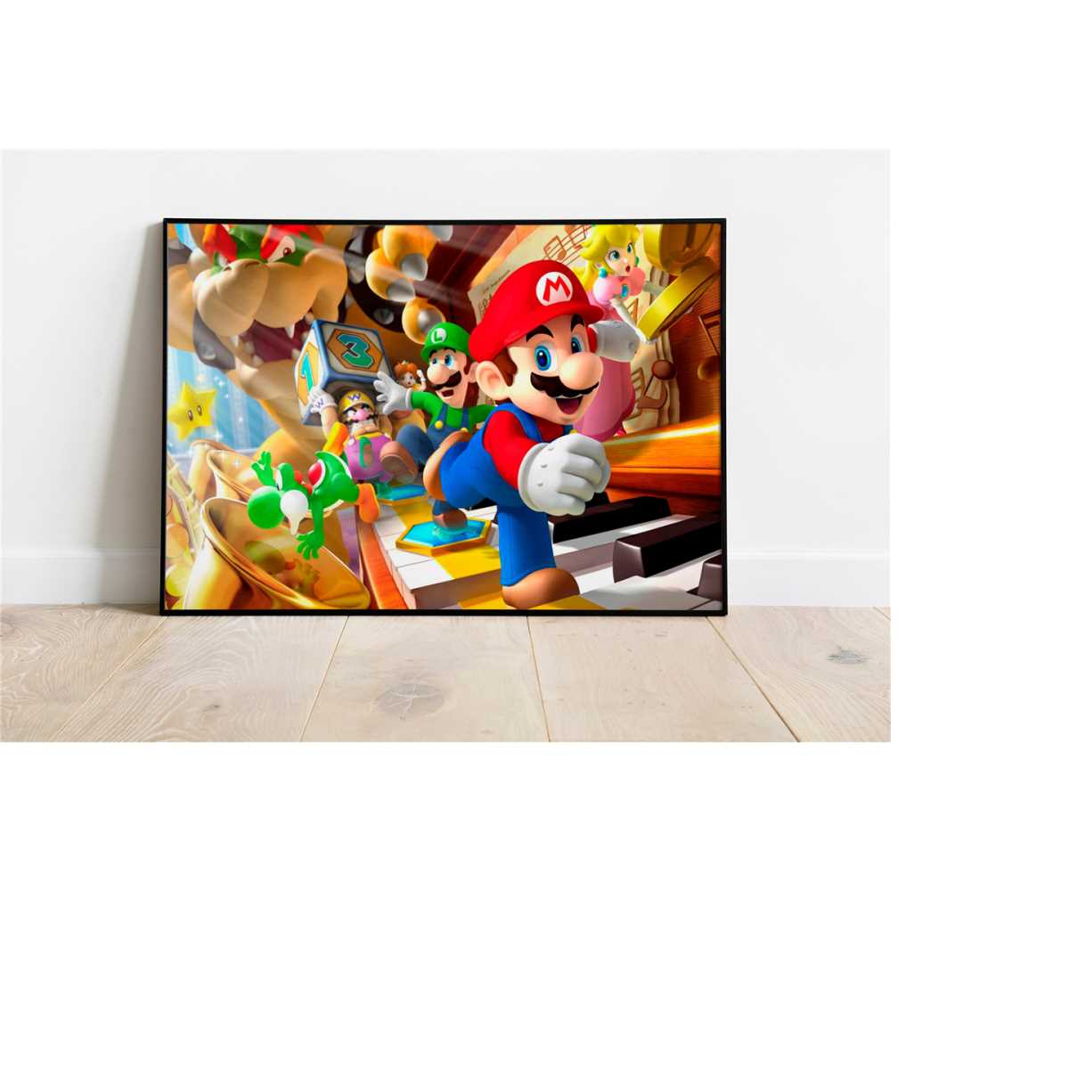 mario bros poster- super mario bros poster - mario bros retr | Inspire ...