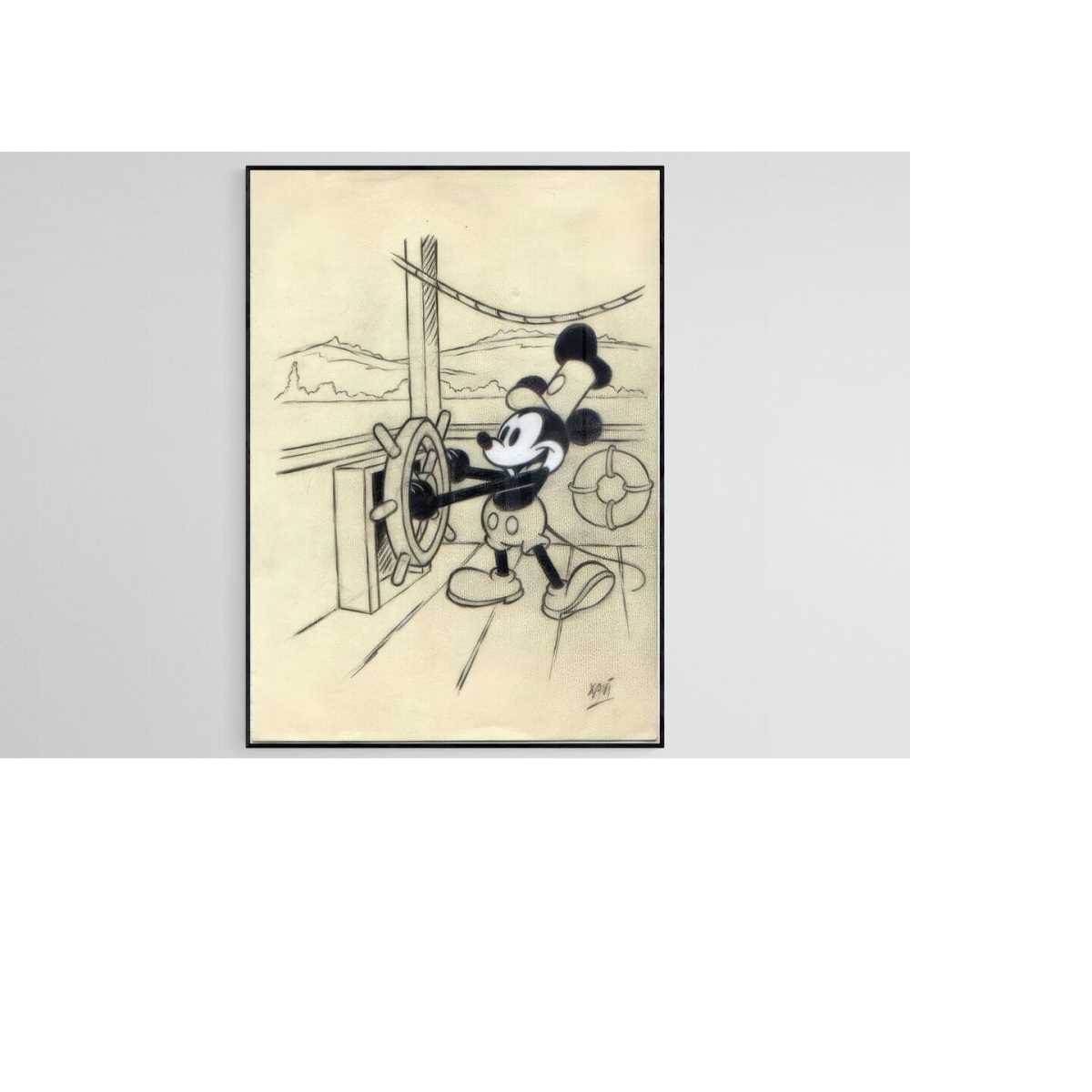 1928 Mickey Mouse Art, Mickey Mouse Print, Mickey Mouse Post | Inspire ...