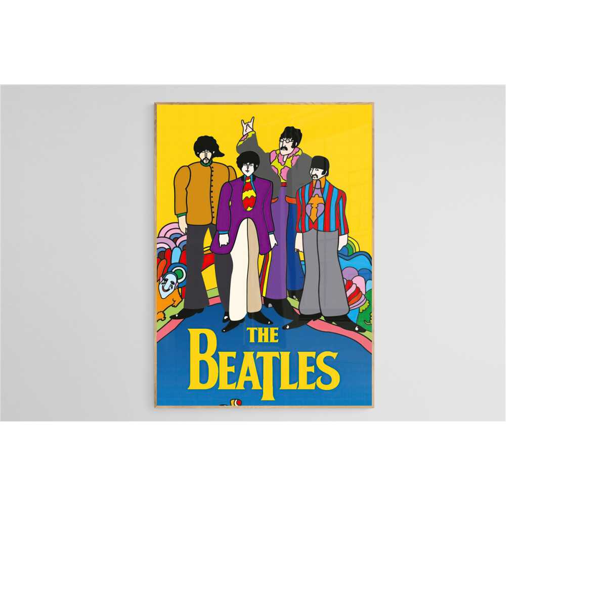 The Beatles Poster, The Beatles Print, Digital Poster, The B | Inspire ...