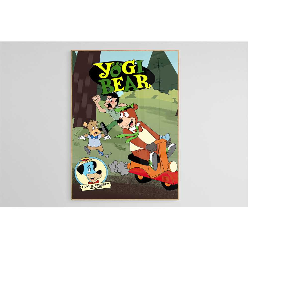 Yogi Bear Poster, Yogi Bear Art, Yogi Bear Wall Decor, Movie | Inspire ...