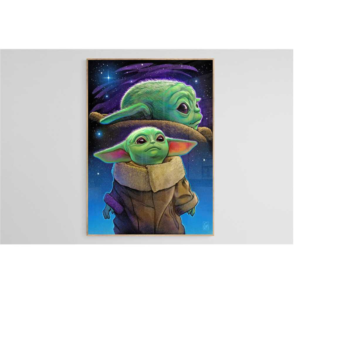 Grogu Poster, Grogu Art, Grogu Print, Baby Yoda Poster, Movi | Inspire ...
