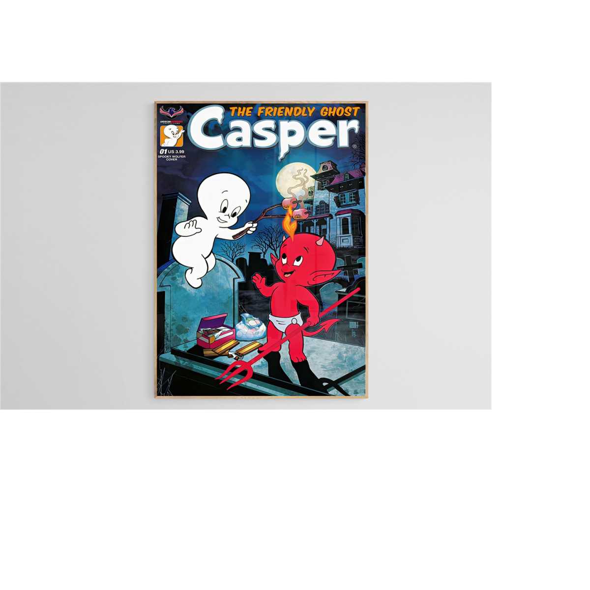 Casper Poster, Casper Comic Poster, Series Poster, Digital P | Inspire ...