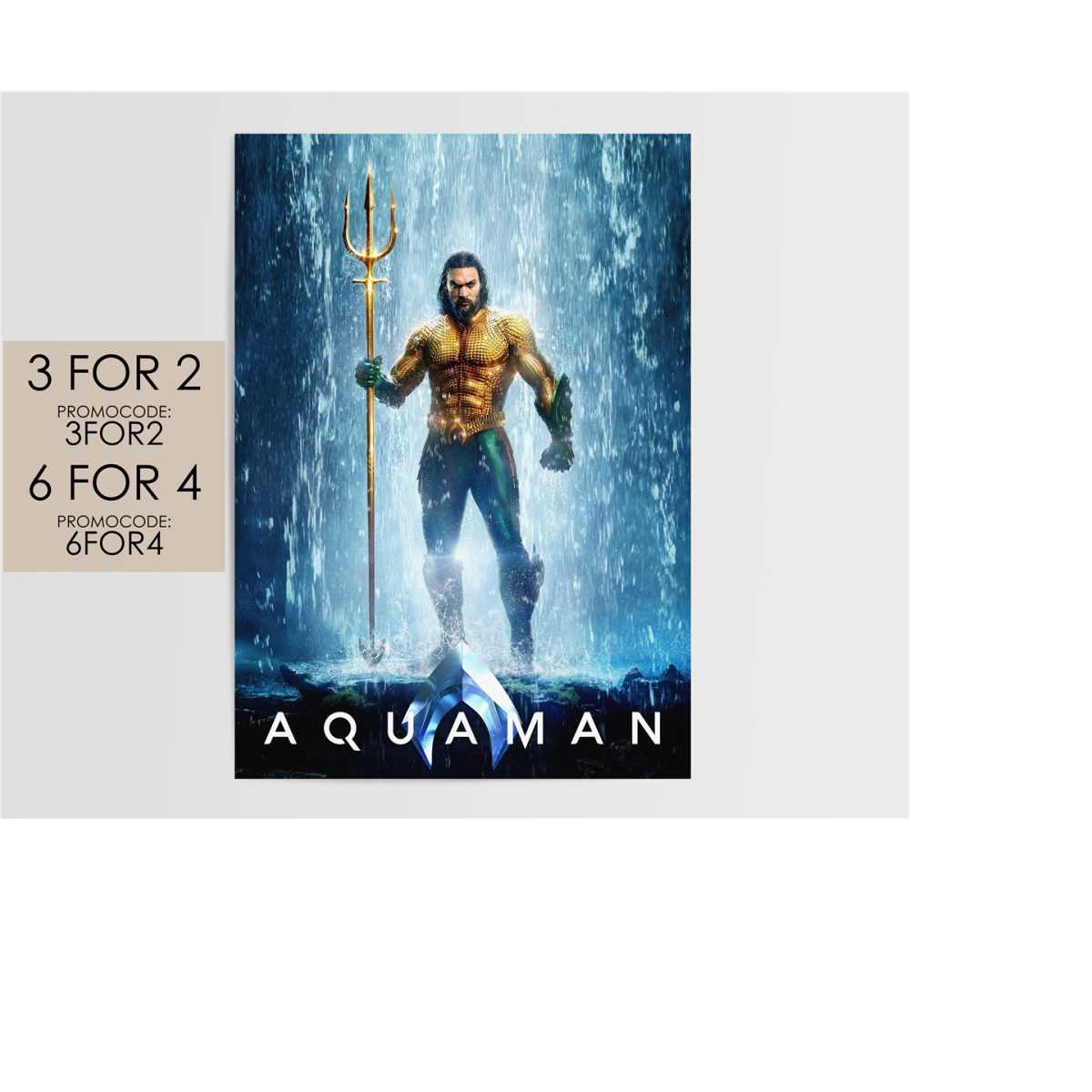 Aquaman 2018 Poster - DC Movie Poster Art Film Print Gift Aq | Inspire ...