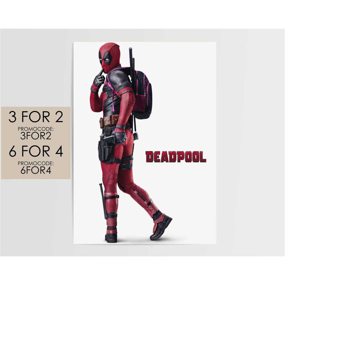 Deadpool 2016 Poster - Marvel Movie Poster Art Film Print Gi | Inspire ...