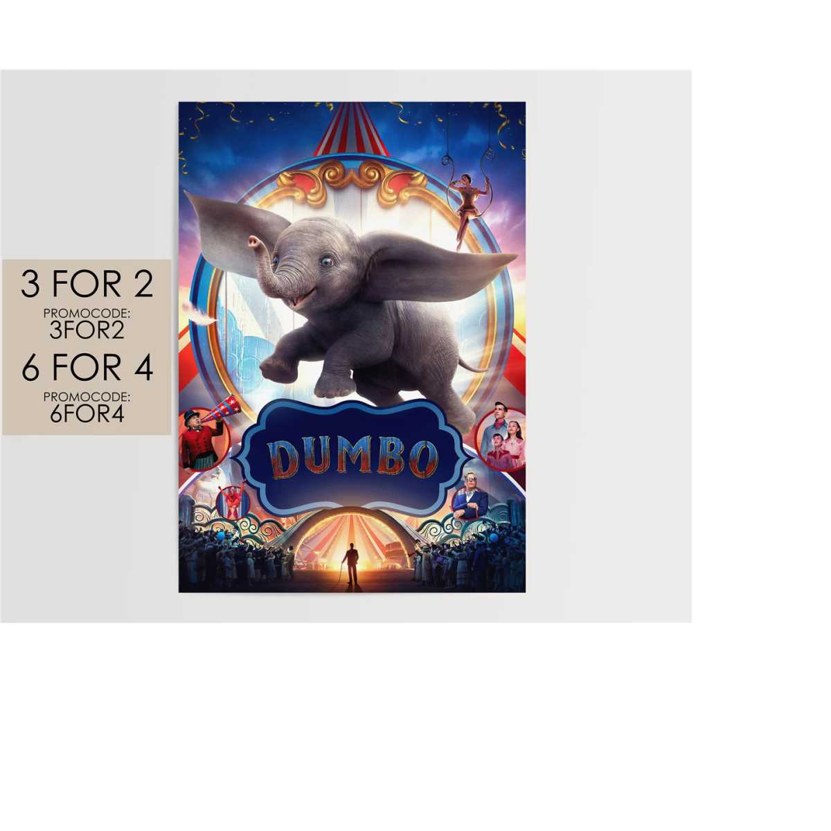 Dumbo 2019 Poster - Disney Pixar Movie Poster Art Film Print | Inspire ...
