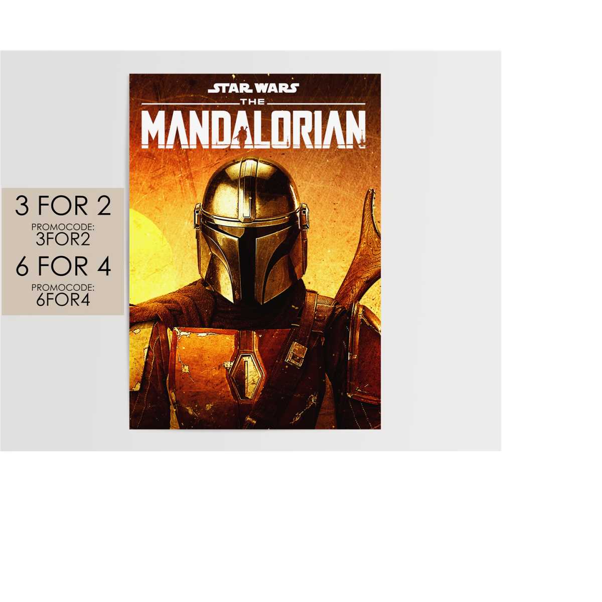 The Mandalorian Star Wars Poster - TV Movie Poster Art Film | Inspire ...