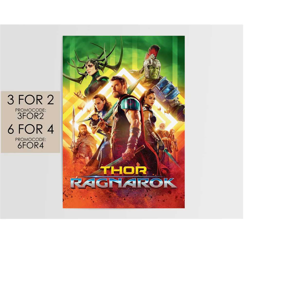 Thor: Ragnarok 2017 Poster - Marvel Movie Poster Art Film Pr | Inspire ...