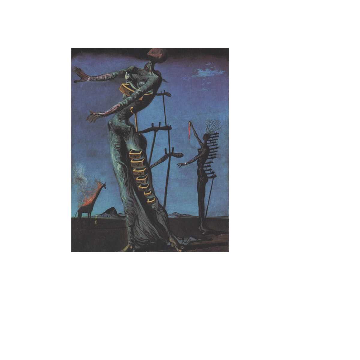 Salvador Dali (The Burning Giraffe) Print, Salvador Dali (Th | Inspire ...