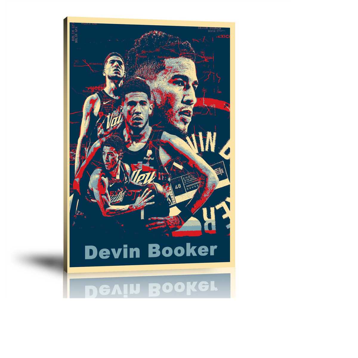 Devin Booker, Phoenix Suns, NBA Sports Prints, POP Art Print | Inspire ...
