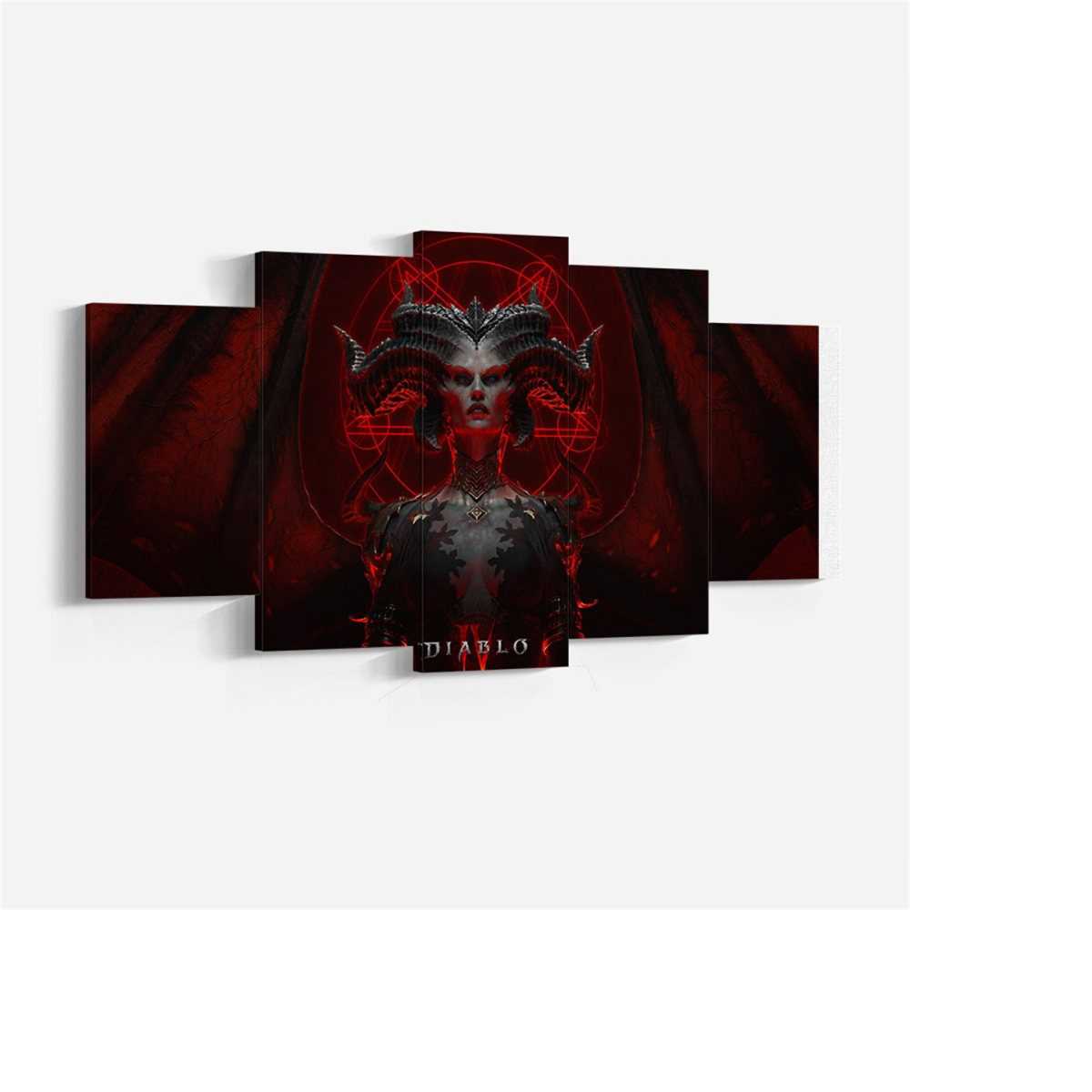 Diablo IV, Lilith Canvas Poster, Diablo 4 Canvas Wall Art, H | Inspire ...