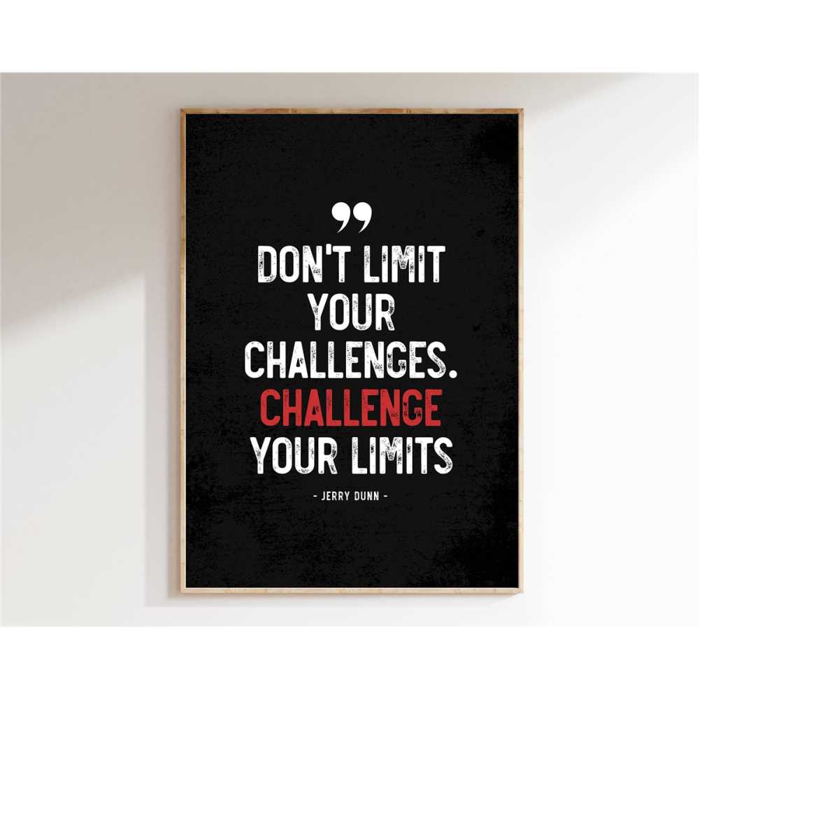 Motivational Quote Poster | Challenge Your Limits | High-Res | Inspire ...